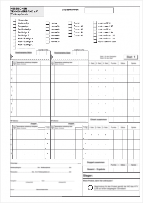 HTV Spielberichtsbogen - printdesign24